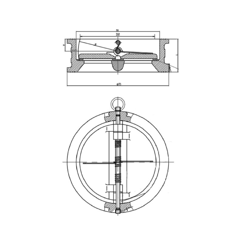 Duo Check Valve - Wafer - Concentric - JIS 10K | Adamar